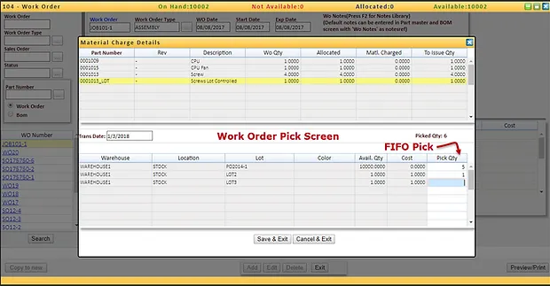 Work Order Module - MyBarCode.app